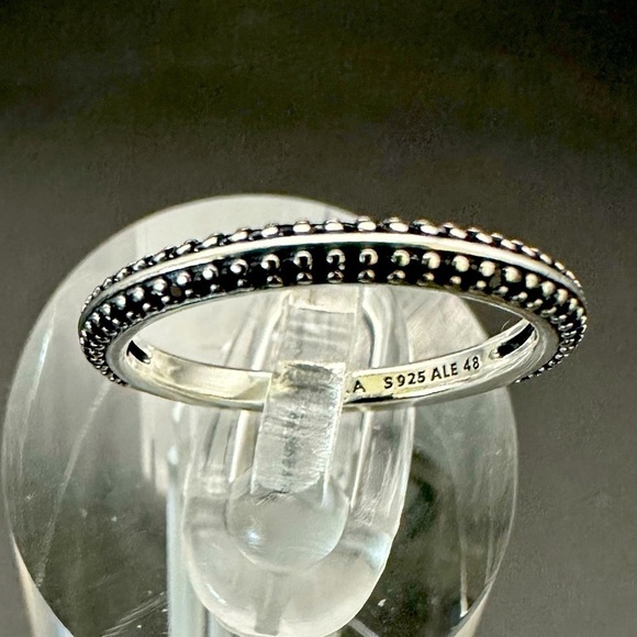 Pandora | Jewelry | Pandora Me Black Pav Ring Size 45 | Poshmark
